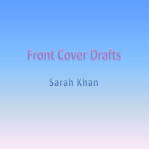 Front cover drafts | PPT