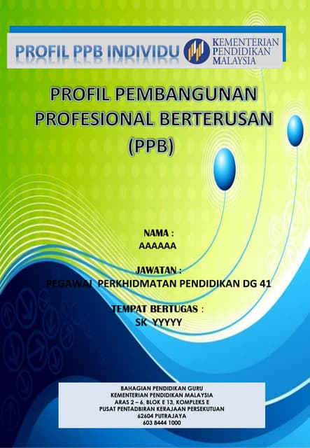 Cover fail peribadi 2015 | DOCX