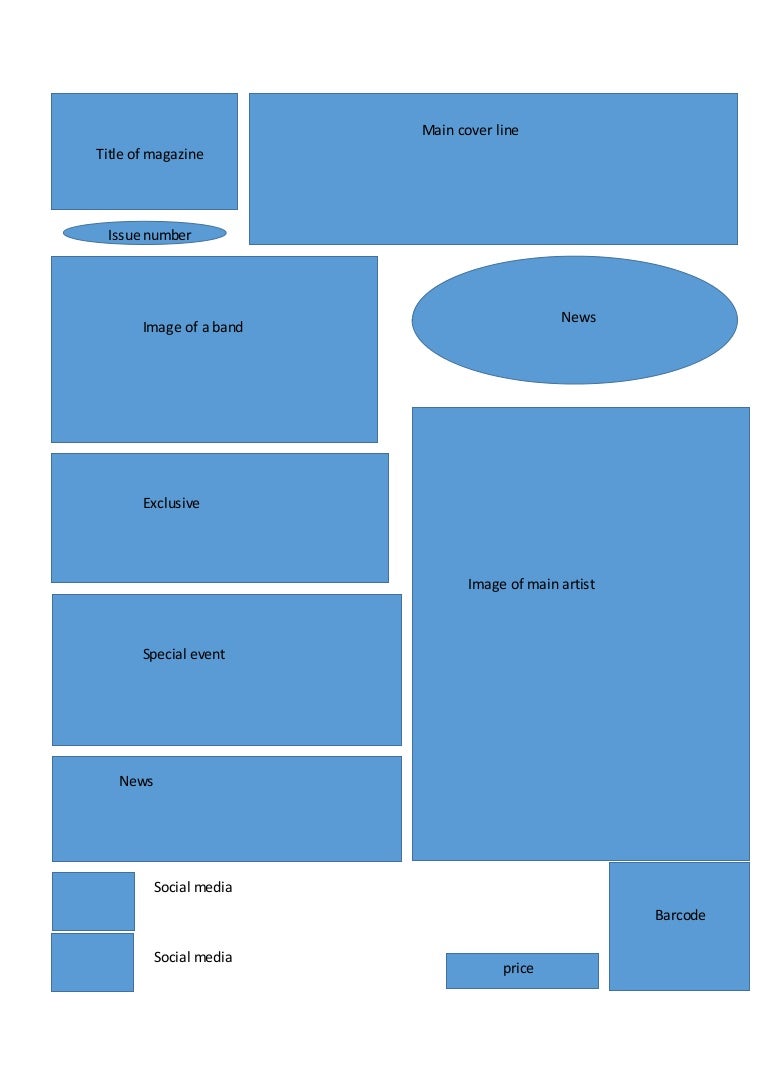 Front cover layout plan