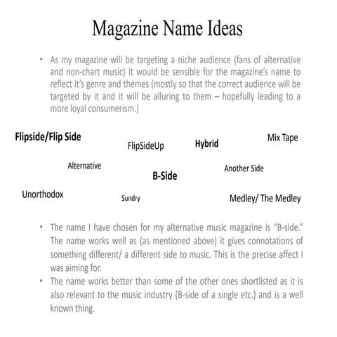 Front cover planning | PPTX