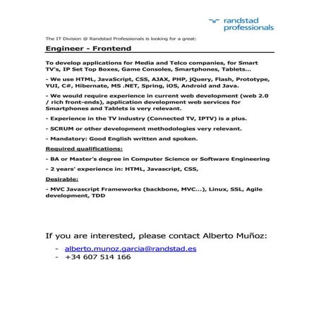 Frontend amazing engineer | PDF