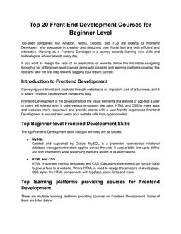 Web Development with VueJS : The Complete Guide | PPT