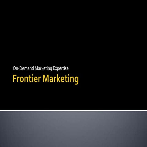 Frontier Marketing | PPTX