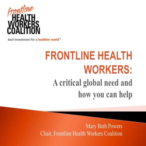 Frontline Health Workers_Mary Beth Powers | PPTX