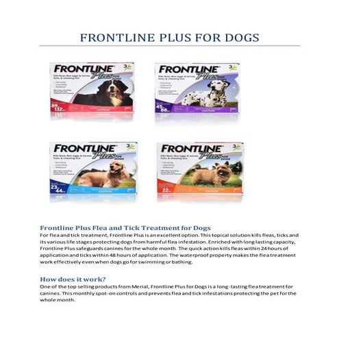 Frontline plus vs frontline top spot | PDF