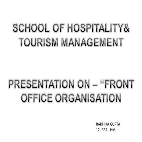 Front office | PPT