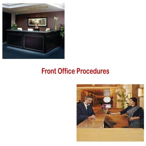 Front_Office_Procedures_Every aspect of Front Office Department | PPTX