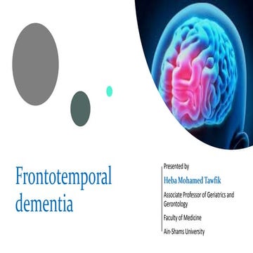 Frontotemporal dementia | PPSX