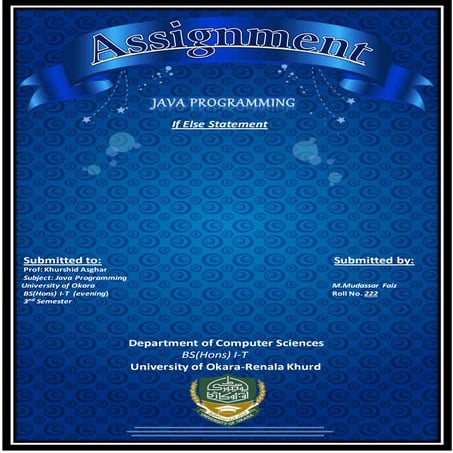 Assignment page | PDF