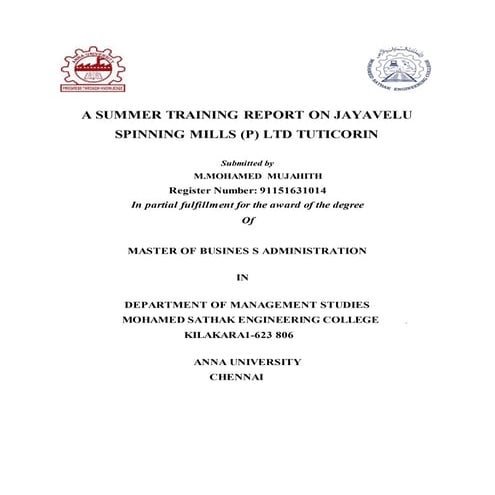 Front page mba | PDF