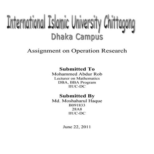University Assignment Front page | PDF