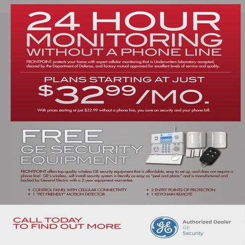 GE Home Security System | PDF