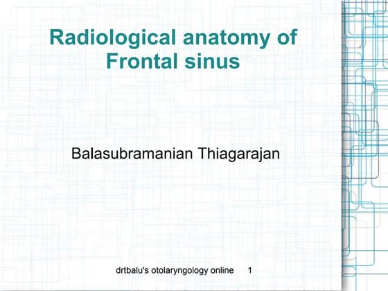 Anatomy of para nasal sinuses | PPTX