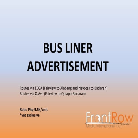 Front Row Media Billboard Sites (Current) | PDF