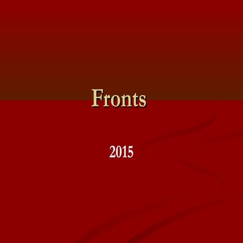 Weather Fronts | PPT | Weather | Science