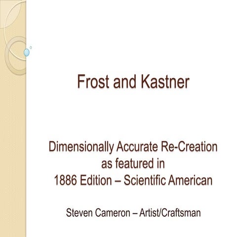 Frost And Kastner | PPTX | Woodworking | Arts and Crafts