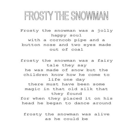 Frosty the snowman | PDF