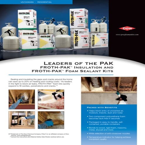 Froth Pak Insulation and Sealants | PDF