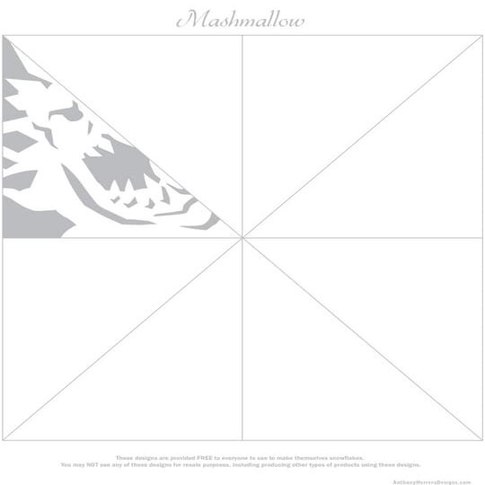 Frozen mashmallow pattern