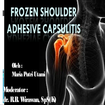 Frozen shoulder | PPT