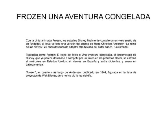 Frozen | PDF