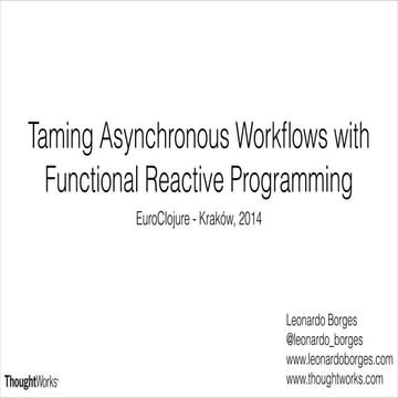 Functional Reactive Programming Compositional Event Systems Ppt 6177