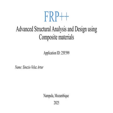 FRP++Advanced Structural Analysis for composite Materials | PPTX