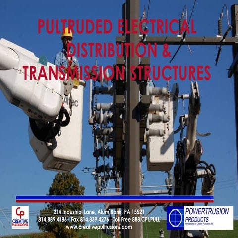 FRP Electrical Distribution and Transmission Structures | PPT