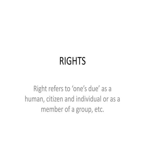 Fundamental Rights part 1 | PPTX