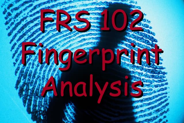 Principles of fingerprints | PPTX