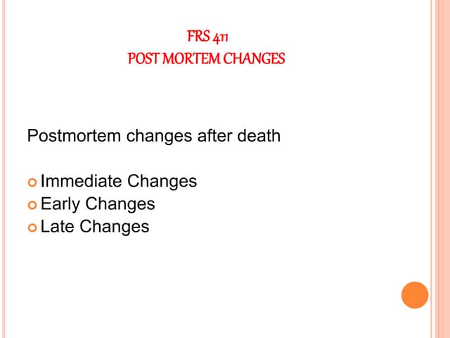 Rigor mortis ppt | PPTX