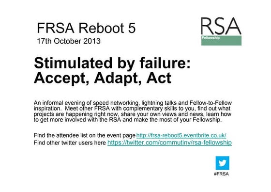 FRSA Reboot Fast Feedback cloud 2 | PDF
