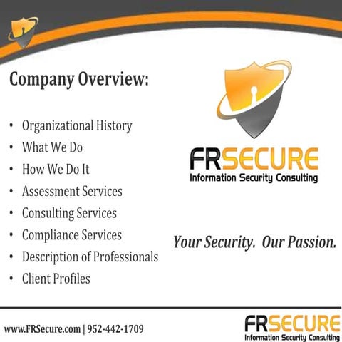 FRSecure Company Overview | PPT