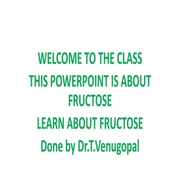 Fructose | PPT