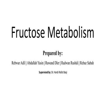 Fructose-Metabolism | PPT