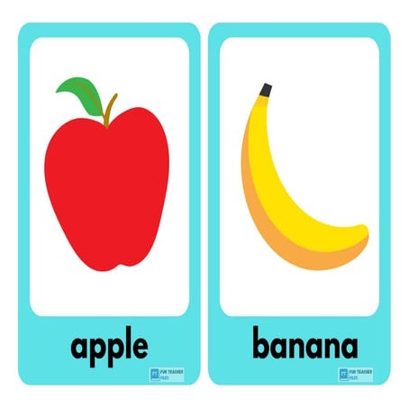 Fruit-Flashcards-FTF.pdf for kindergarten | PPT