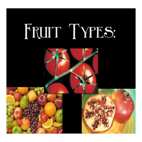 A Look at Fruit Types | PDF | Gardening | Home & Garden