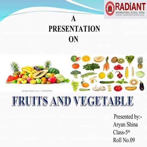 FRUIT AND VEGETABLE USES TO UTILITY FOR KNOWN | PPT