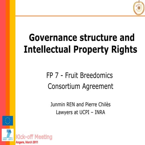 FruitBreedomics KOM 303-2011 2 intellectual property issues | PPT