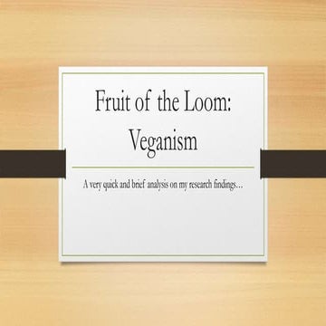 Fruit of the loom | PPTX