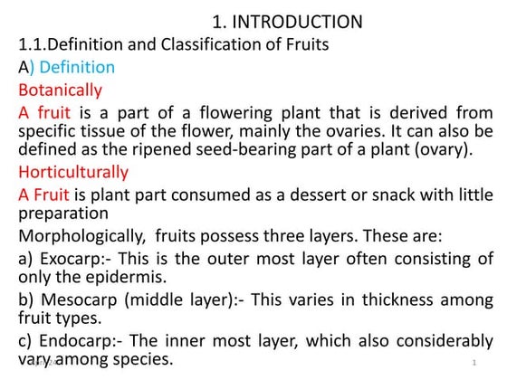 Classification of Fruit | PPT