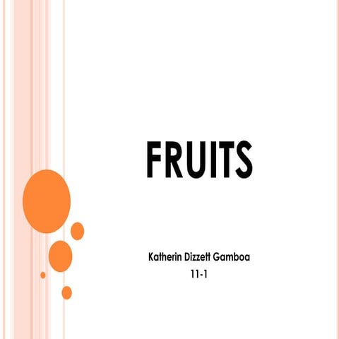 Fruit powerpoint | PPTX