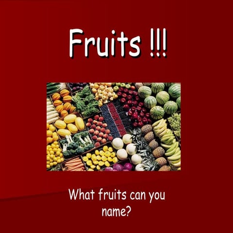 Fruits | PPT