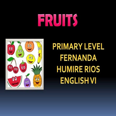 Fruits | PPTX