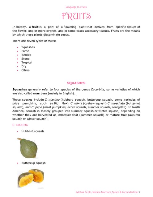 Morphology of fruits | PDF