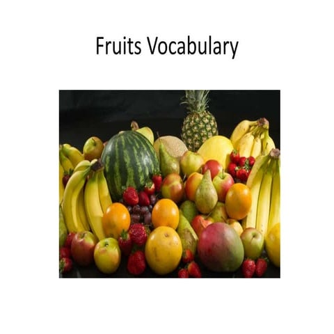 Fruits | PPT