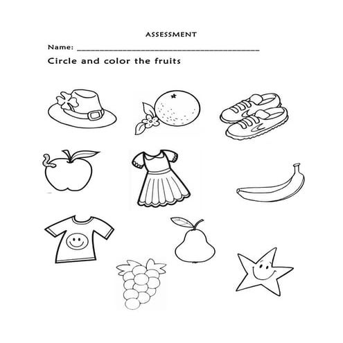 Fruits worksheet (1) | DOC