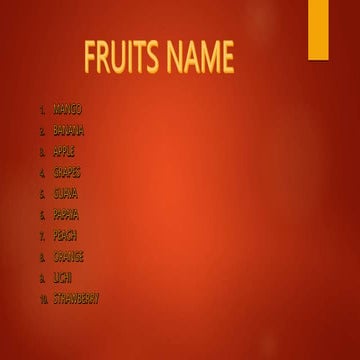 FRUITS NAME.ppt