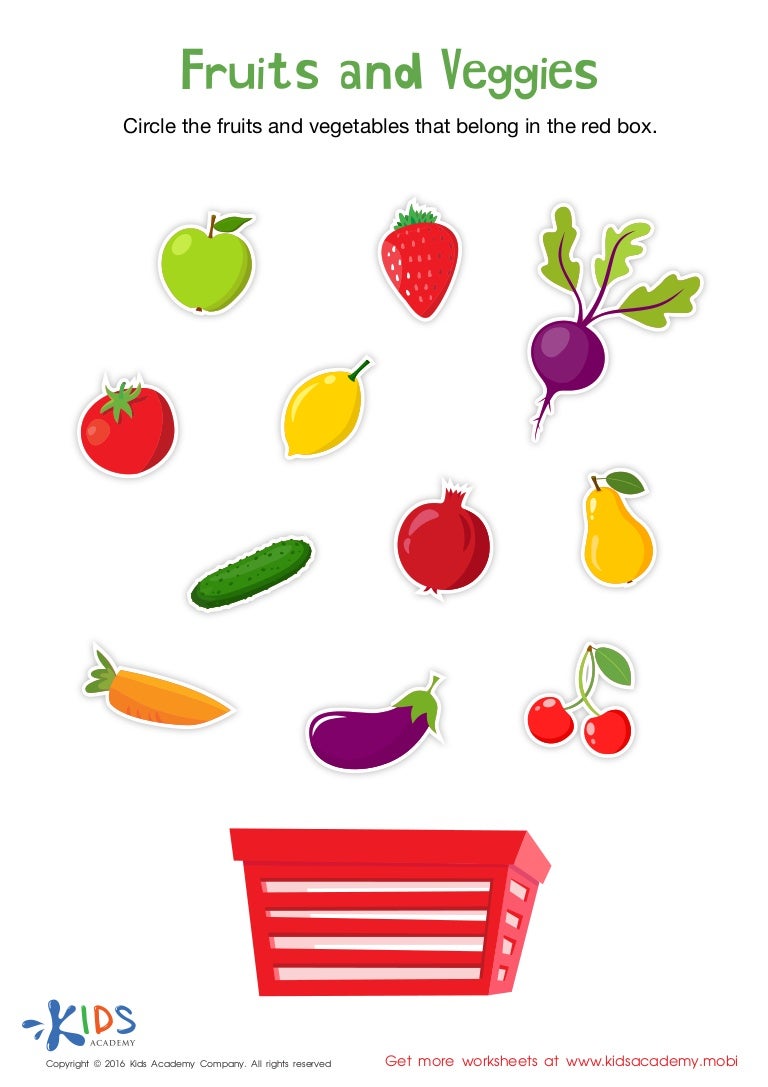 Sorting game for kids