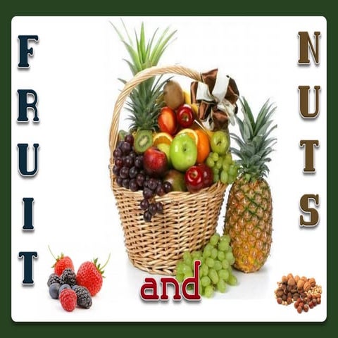 Fruit and nuts: english flashcards | PDF